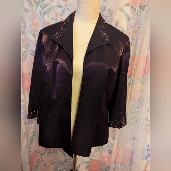 David's Bridal | Jackets & Coats | Gorgeous Shimmery Iridescent Plum ...